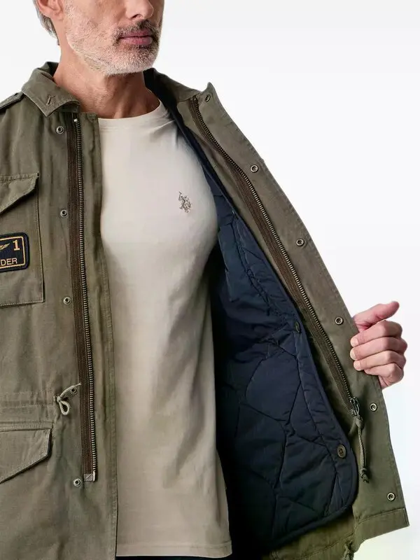 AERONAUTICA MILITARE Logo-patch Military Jacket