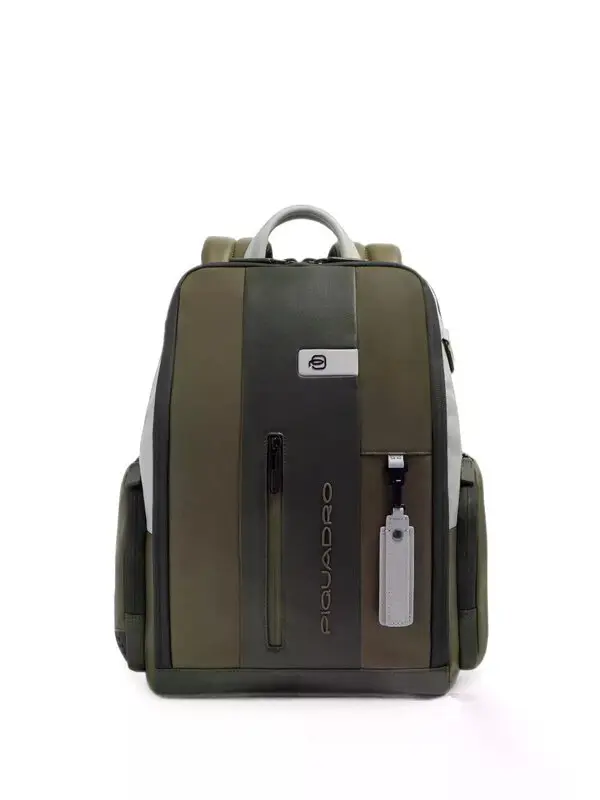 PIQUADRO Urban Daypack Logo-plaque Panelled Backpack