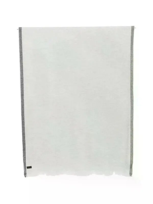 Canali Fringed Cashmere Scarf