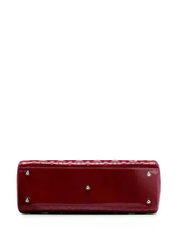 Dior 2015 Large Patent Cannage Lady Satchel