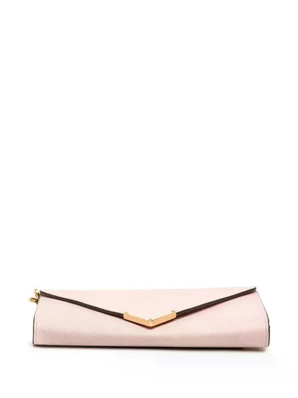 Prada 2013-2026 Saffiano Envelope Chain Clutch Shoulder Bag