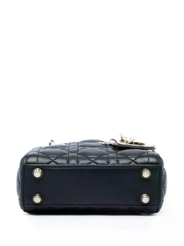Dior 2022 Micro Lambskin Cannage Lady Satchel