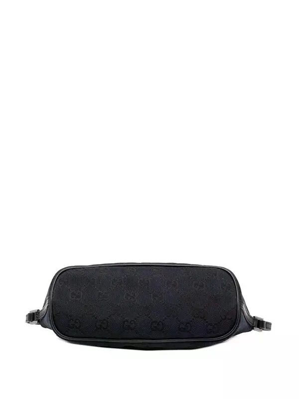 Gucci 2000-2015 Gg Canvas Boat Shoulder Bag - Black