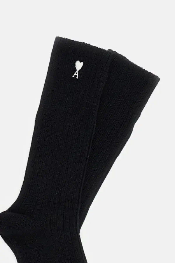 AMI Paris Pack Three De Coeur Embroidery Socks