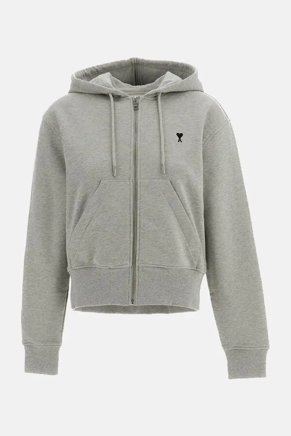 AMI Paris Hoodie With Contrasted De Coeur - Multicolor