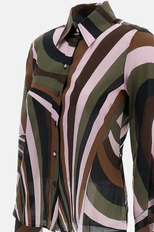 Emilio Pucci Cotton Muslin Slim Shirt