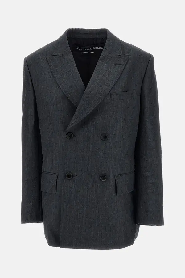 Junya Watanabe Double-breasted Oversize Blazer - Multicolor