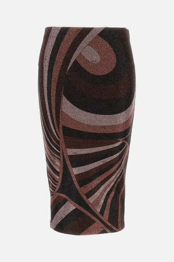 Emilio Pucci Lurex Midi Skirt
