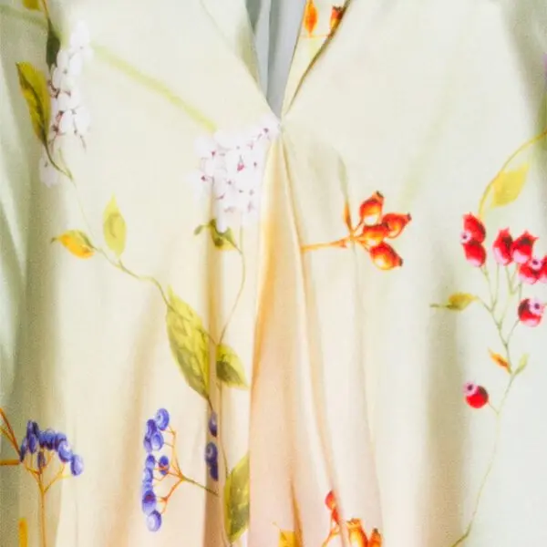 Roberto Cavalli Floral V-neck Maxi Kaftan