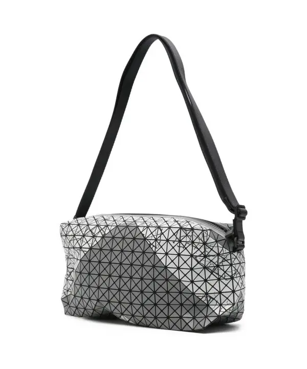 Issey Miyake Geometric-patterned Shoulder Bag - Grey
