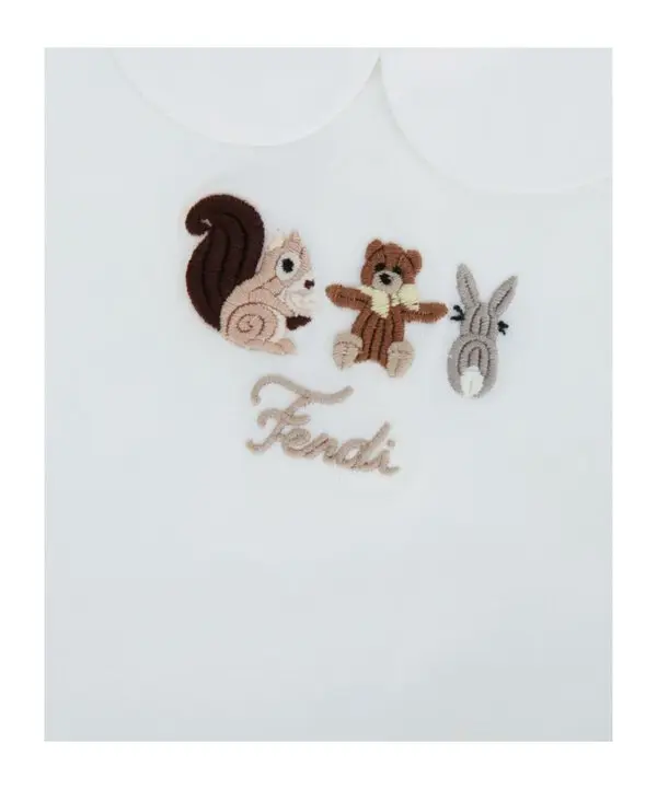 Fendi Embroidered-detail T-shirt