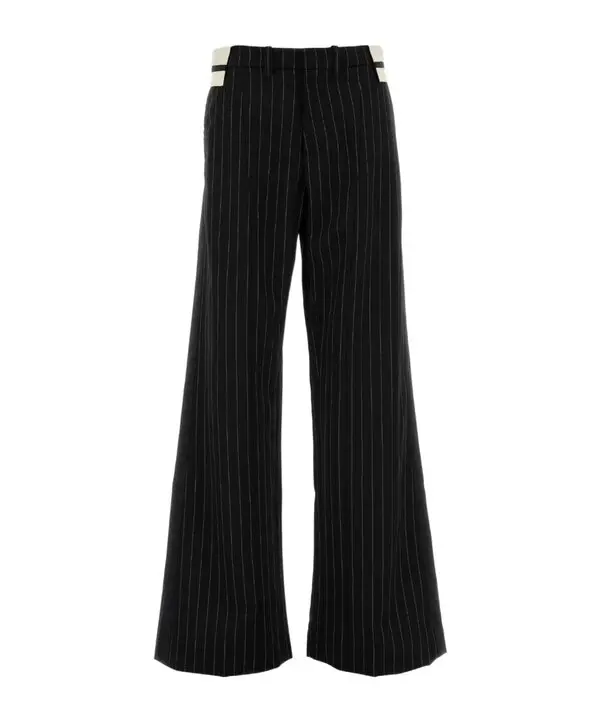 JEAN PAUL GAULTIER Pinstripe Exposed-waist Pants
