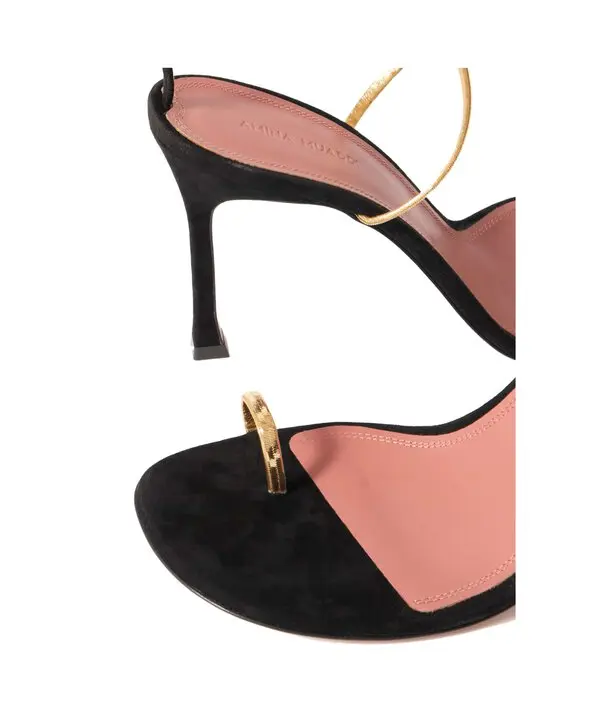 Amina Muaddi Round-headed High-heeled Sandals