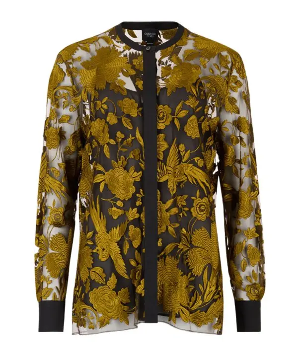 Giambattista Valli Embroidered Tulle Shirt