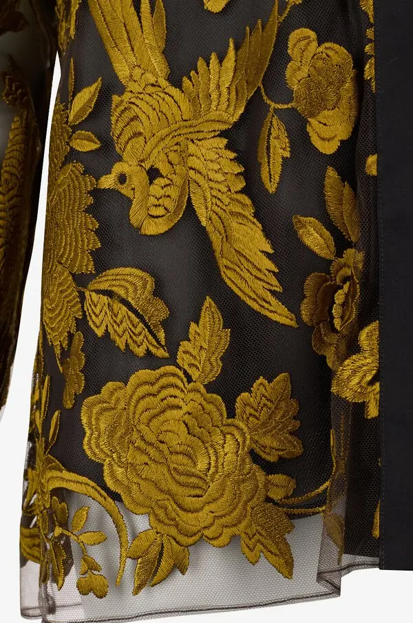 Giambattista Valli Embroidered Tulle Shirt