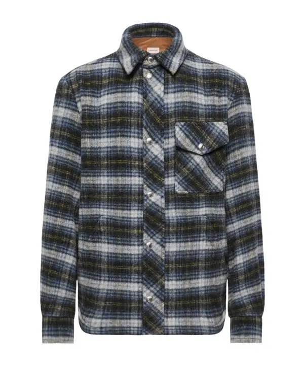 Moncler Check Wool Shirt Jacket