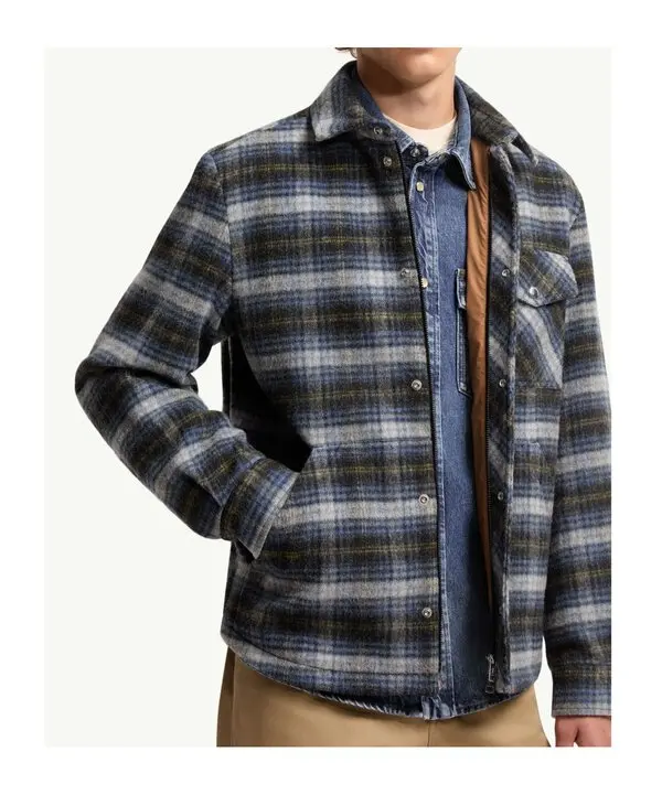 Moncler Check Wool Shirt Jacket