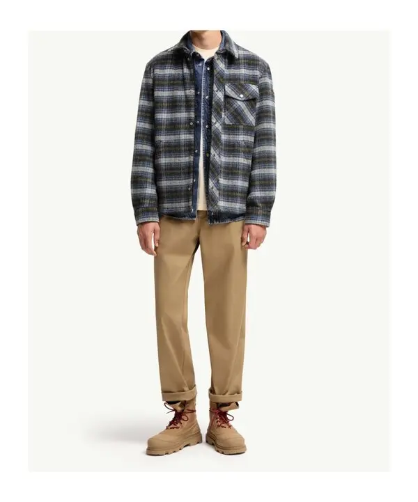 Moncler Check Wool Shirt Jacket