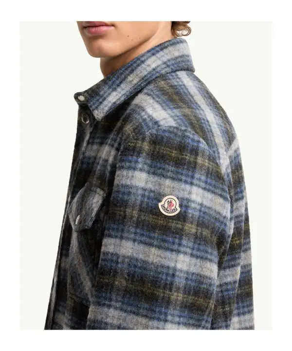 Moncler Check Wool Shirt Jacket