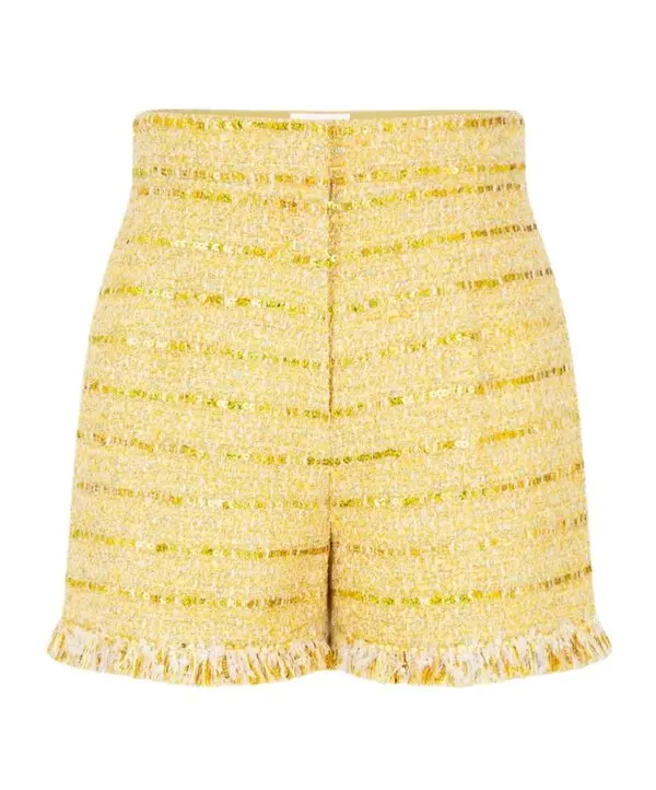 Giambattista Valli Sequin Adorned Tweed Shorts