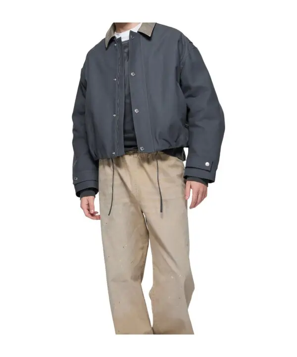 Acne Studios Leather-collar Cotton Jacket