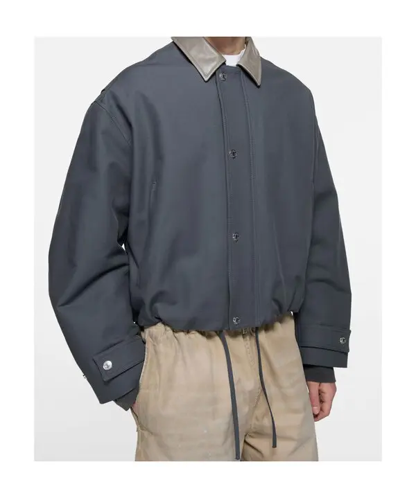 Acne Studios Leather-collar Cotton Jacket
