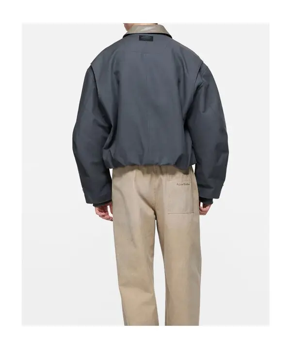Acne Studios Leather-collar Cotton Jacket