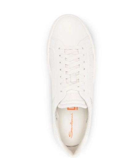 Santoni Round Toe Lace-up Sneakers