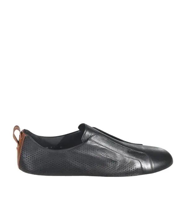Santoni Perforated Slip-on Sneakers