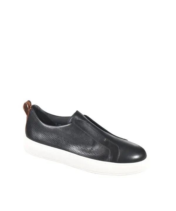 Santoni Perforated Slip-on Sneakers