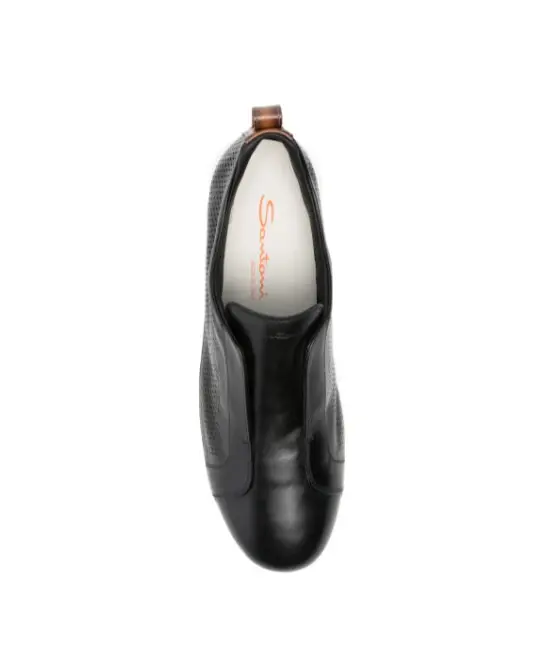 Santoni Perforated Slip-on Sneakers