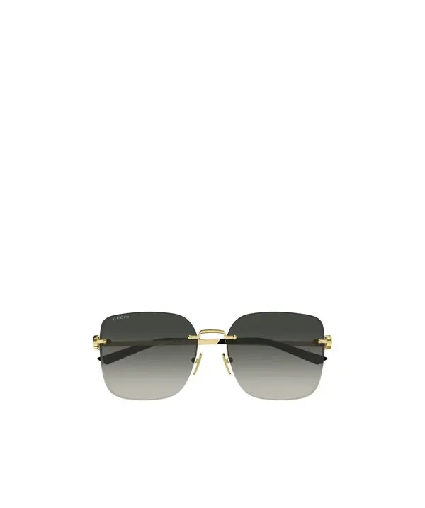 Gucci Butterfly Frame Sunglasses - Gold/gray