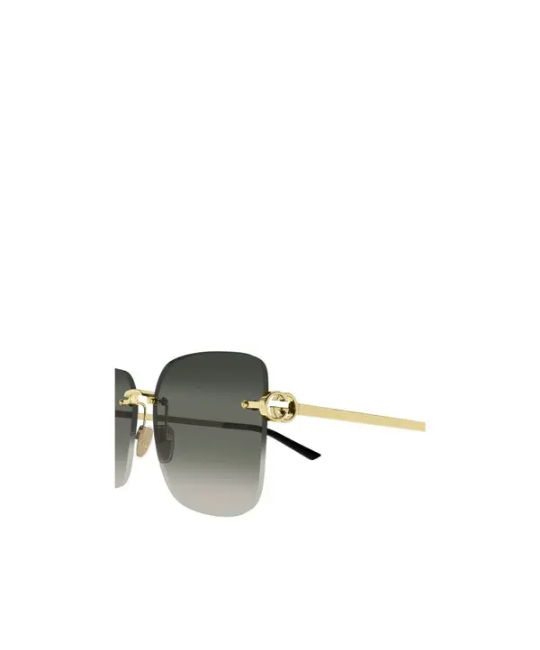 Gucci Butterfly Frame Sunglasses - Gold/gray