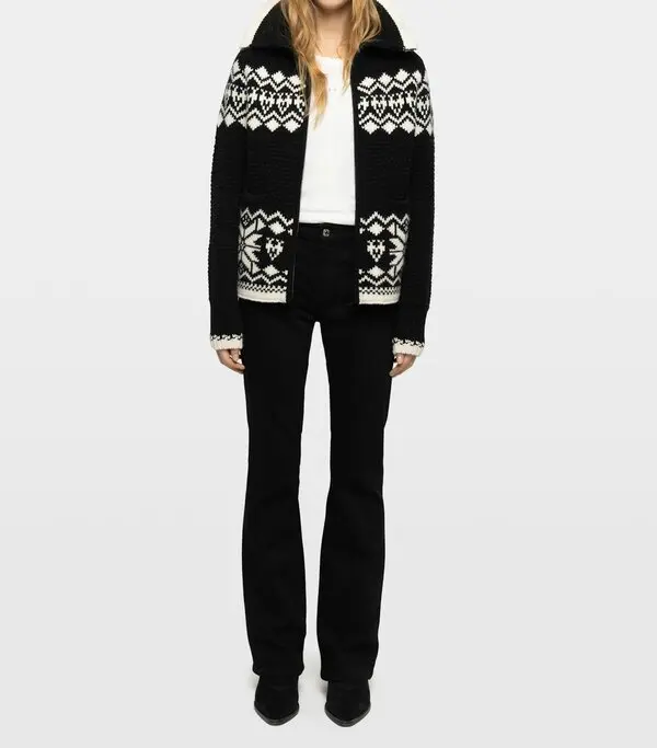 Zadig&Voltaire Knitted Zip-up Jacket
