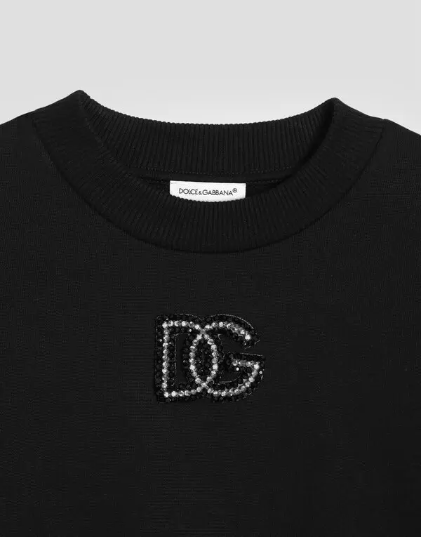 Dolce & Gabbana Logo-rhinestone Sweatshirt