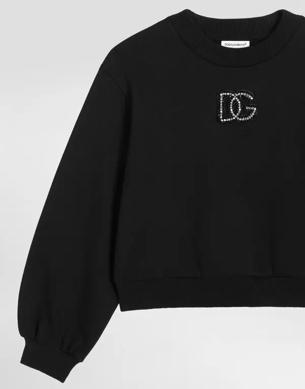 Dolce & Gabbana Logo-rhinestone Sweatshirt