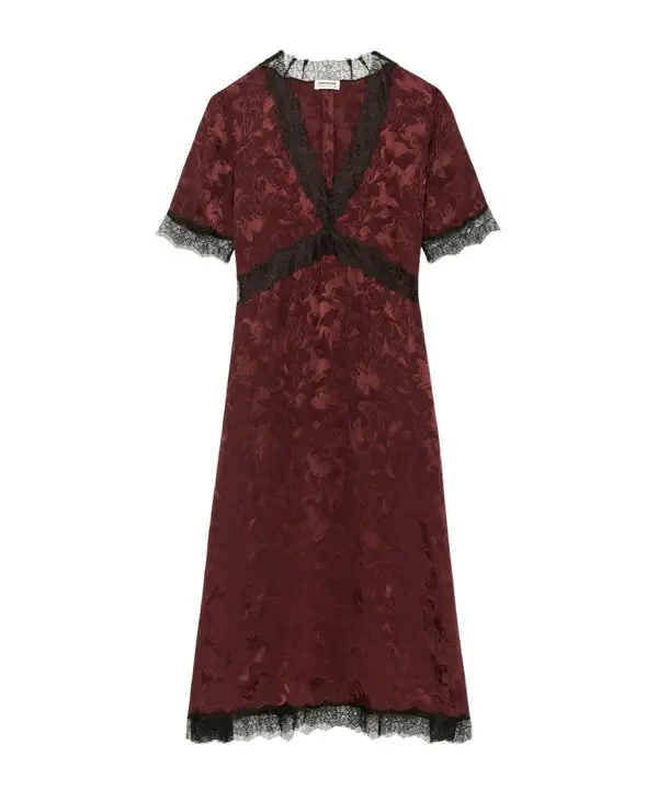 Zadig&Voltaire Jacquard Dress - Cherry