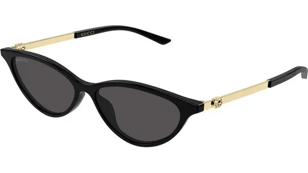 Gucci Cat-eye Frame Sunglasses - Black/gray