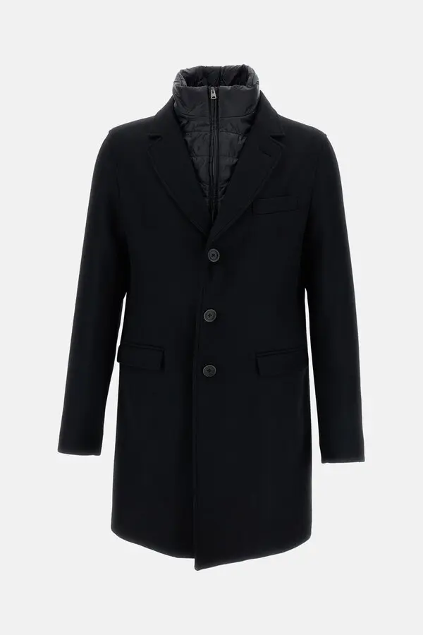 Herno Coat With Removable Bib - Multicolor