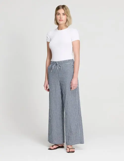 FINERY LONDON Dixie Regular Length Wide Leg Trouser