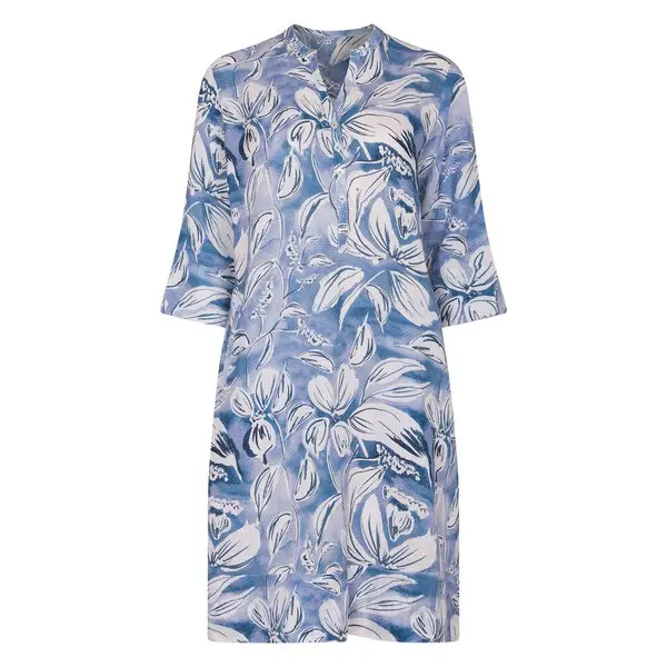 NOLOGO-CHIC Indian Art Tunic Dress Indigo