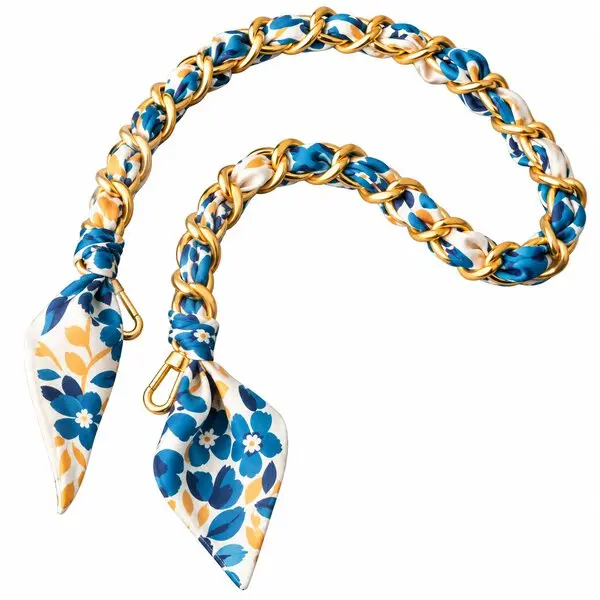 LILLY LOVES Soulful Sandy Scarf Metal Strap - Blue