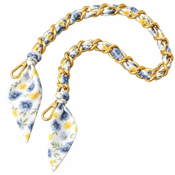 LILLY LOVES Ditsy Daphne Scarf Metal Strap