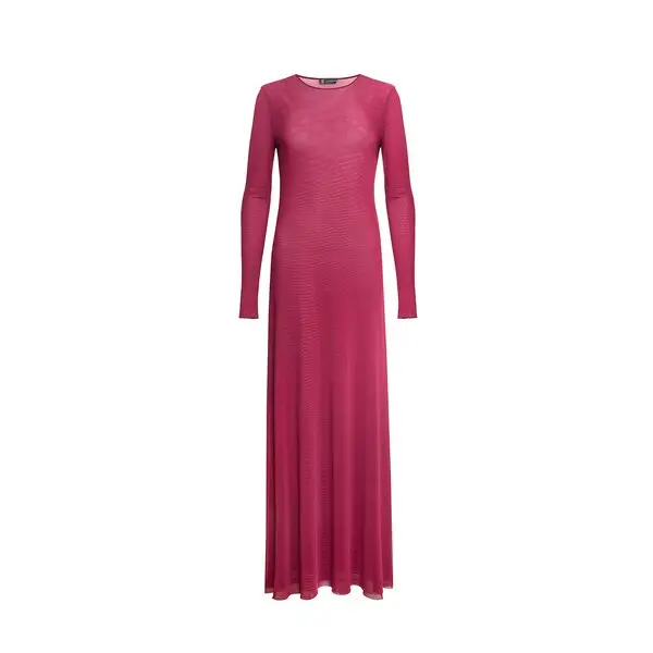 AUDREY VALLENS Mesh Maxi Dress