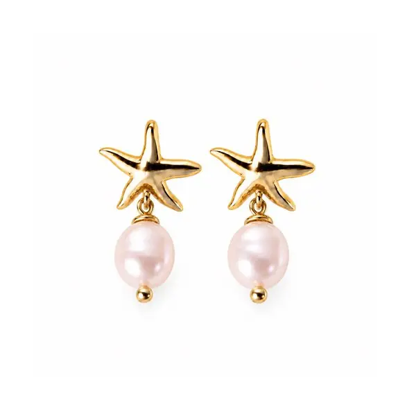 LALINDE Gold Starfish Earrings