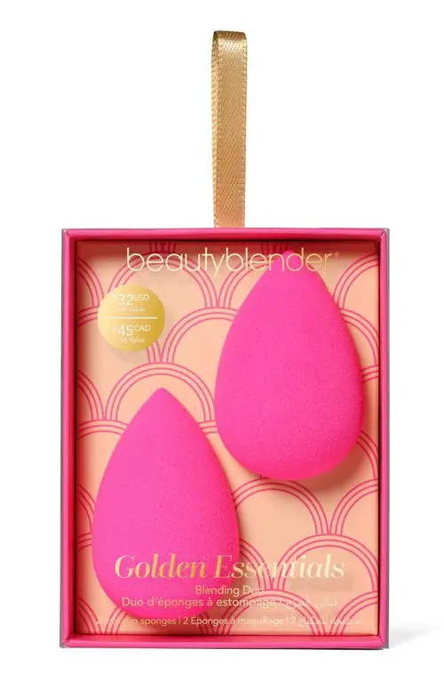 BEAUTYBLENDER Golden Essentials Blending Duo $40 Value - Pink
