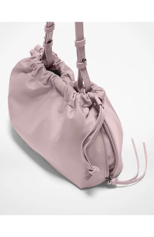 Mz Wallace Small Waverly Leather-trimmed Shoulder Bag - Quail