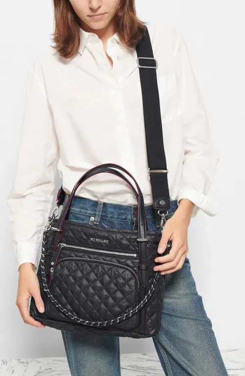 Mz Wallace Crosby Everywhere Nylon Tote - Black