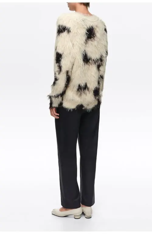 Bimba Y Lola Fur V-neck Sweater