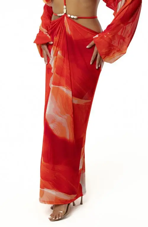 JLUXLABEL Hera Drape Maxi Skirt